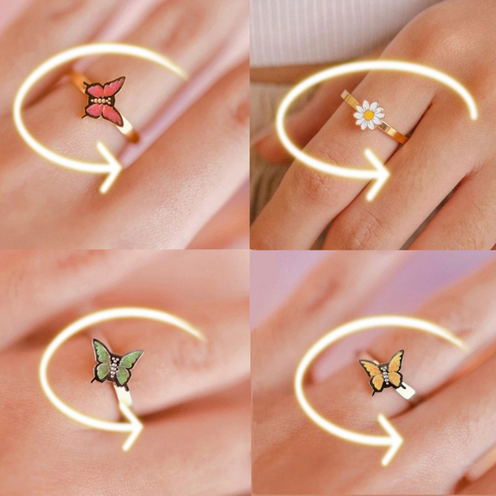 Rotating Garden Adjustable Rings – BALLA e BRILLA
